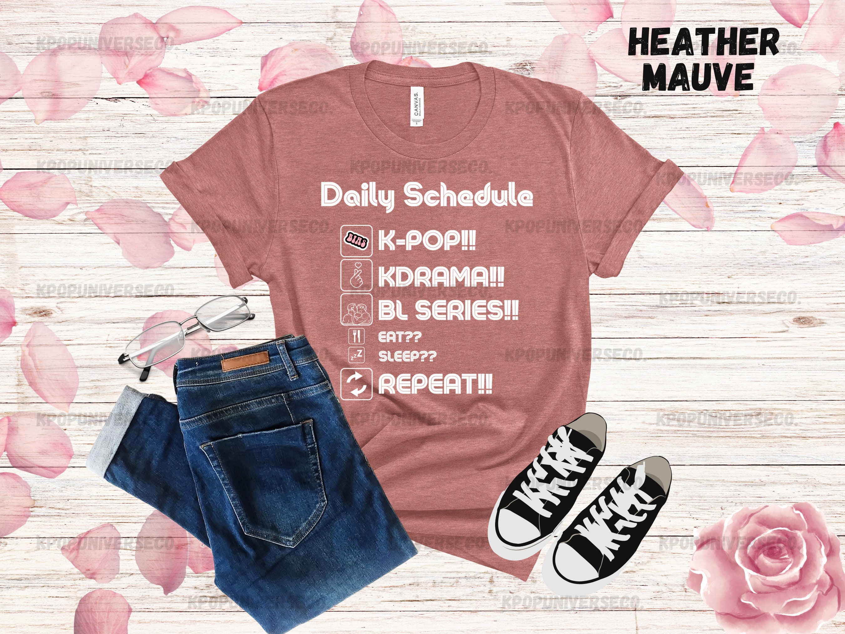 Daily Schedule T-shirt/k-pop T-shirt/k-pop Merch/bl Series - Etsy Canada