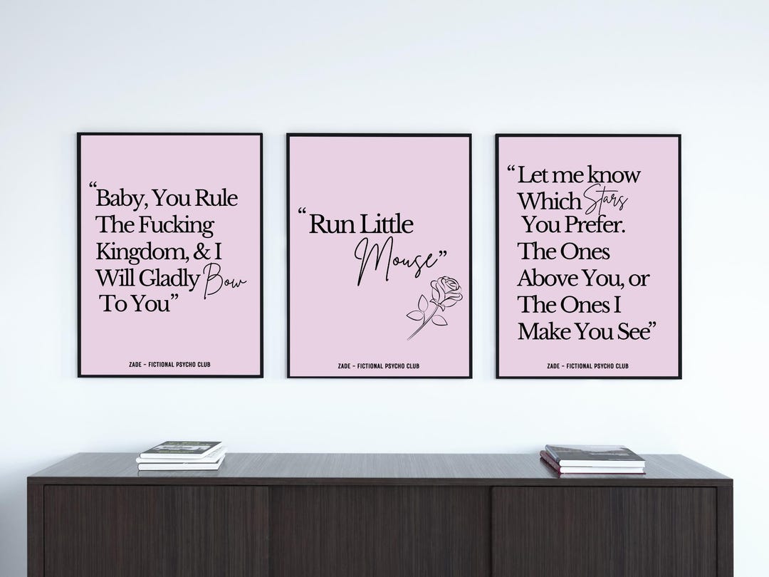 Zade Meadows Quote Printable | Spicy Booktok Wall Art | Haunting ...