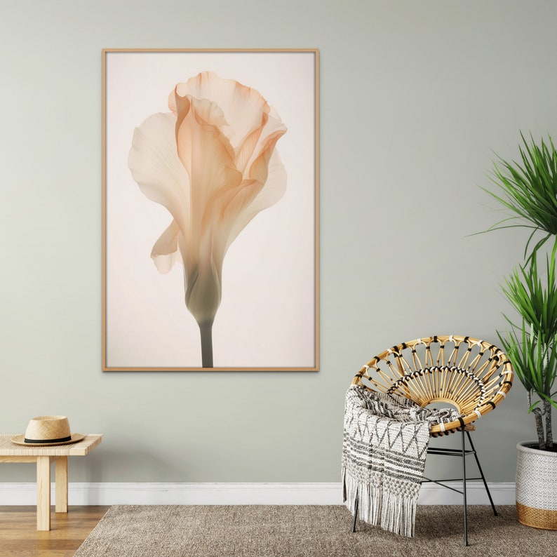 Flower in Muted Colors | Printable Botanical Wall Art | Nature Home ...