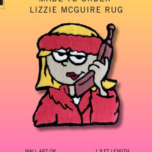 Lizzie Mcguire Rug Disney Channel Rug, 90s Rug, Hillary Duff, Custom ...