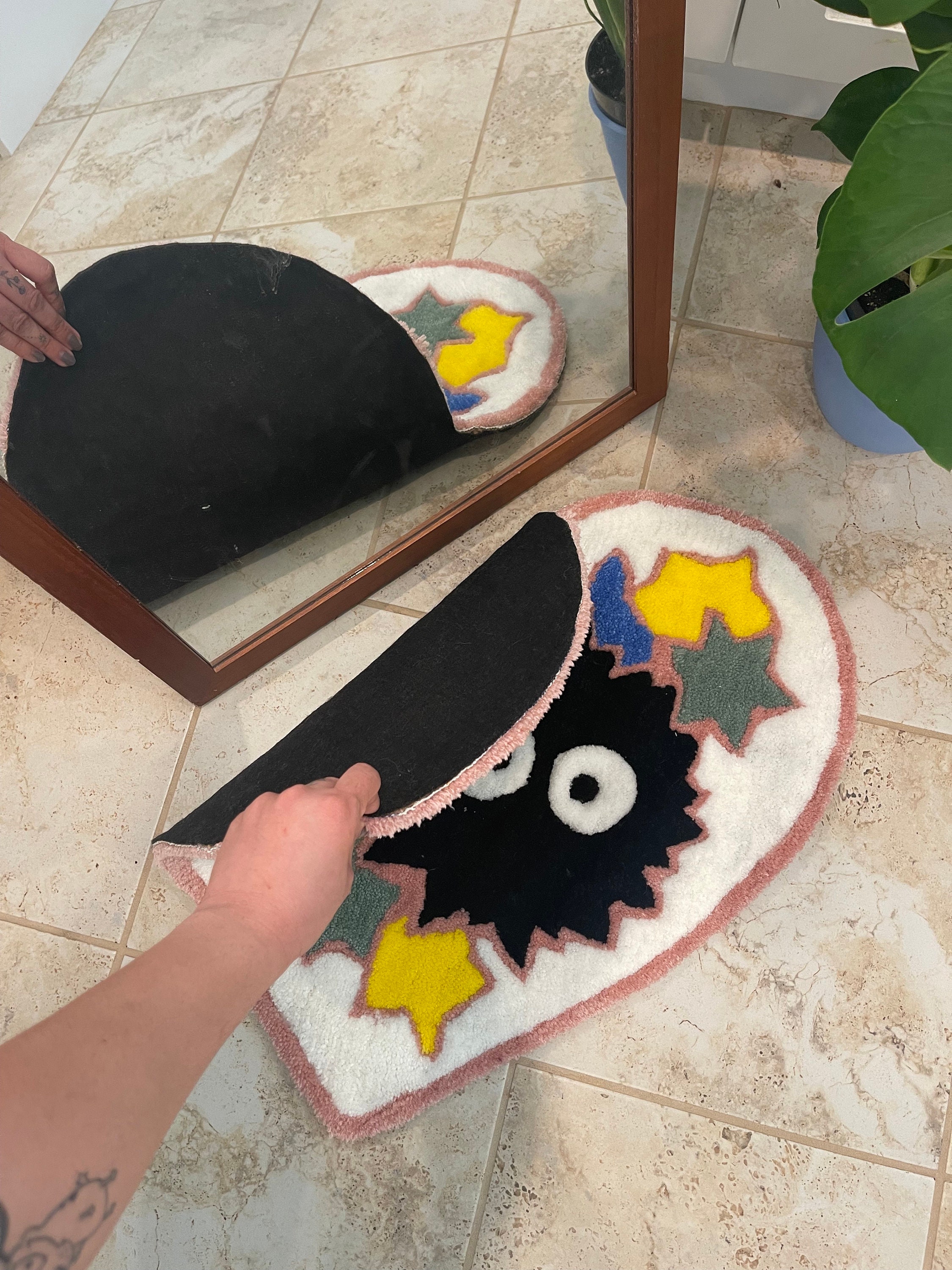Susuwatari Soots Sprites Rug Anime Rug Handmade Hand - Etsy