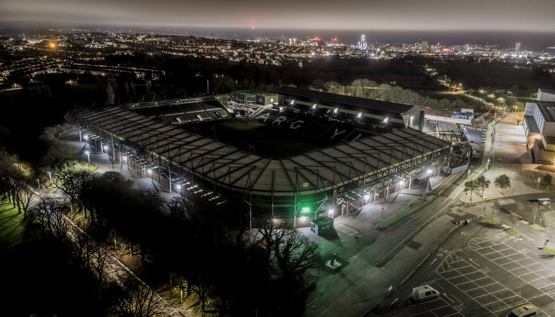 Home Park PAFC Stadium at Night - Etsy