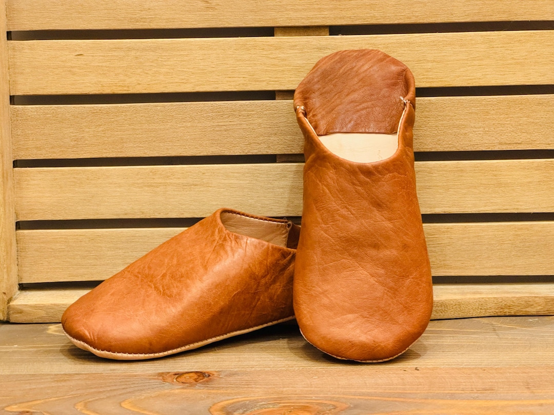 Moroccan Handmade Babouches, Leather Slippers, Traditional Shoes, Gift ...