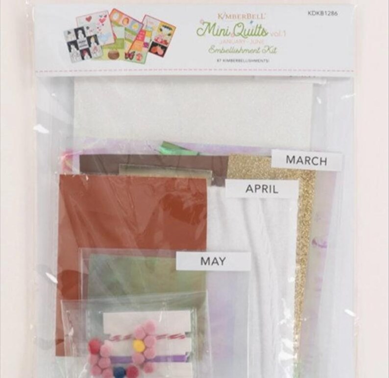 Kimberbell Mini Quilts Vol 1 Embellishments Kit - January Thru June - Etsy