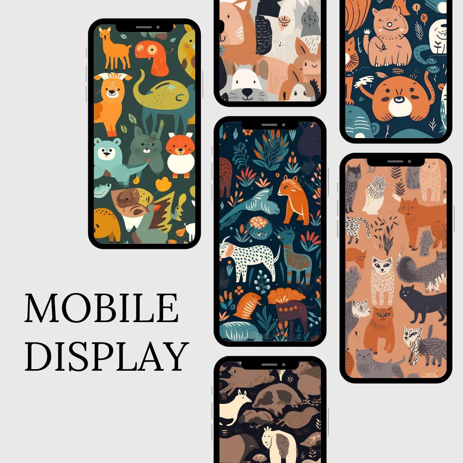 SEAMLESS Patterns - Animals - Digital Paper - 12 Designs - JPG Format ...