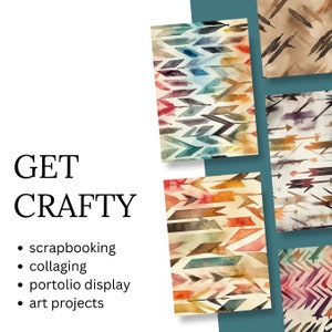 SEAMLESS Patterns Minimalist Watercolor Digital Paper 12 Designs JPG ...