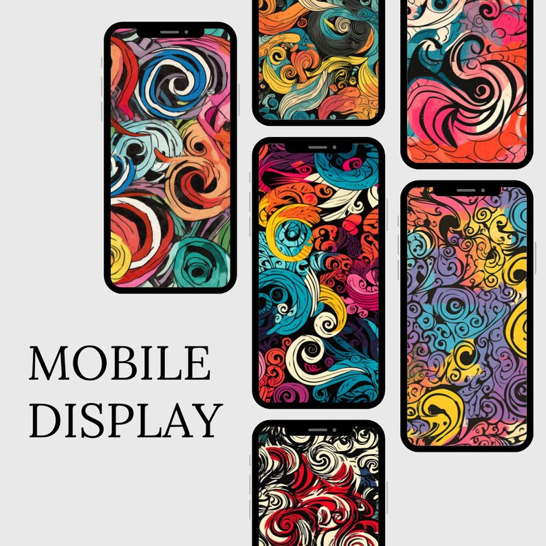 SEAMLESS Patterns - Ink Swirls Design - Abstract - Digital Paper - 12 ...