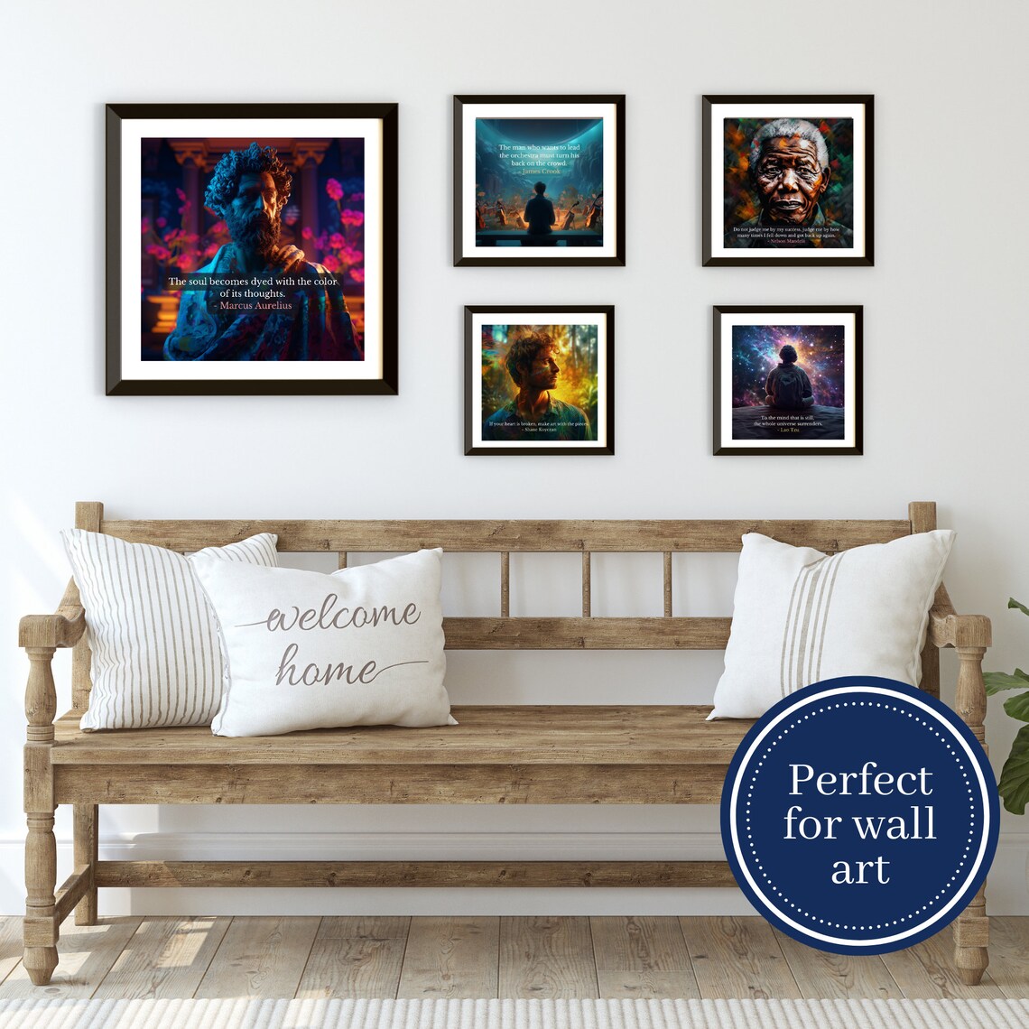 Motivational Wall Décor for Home & Office Inspirational Stoic ...