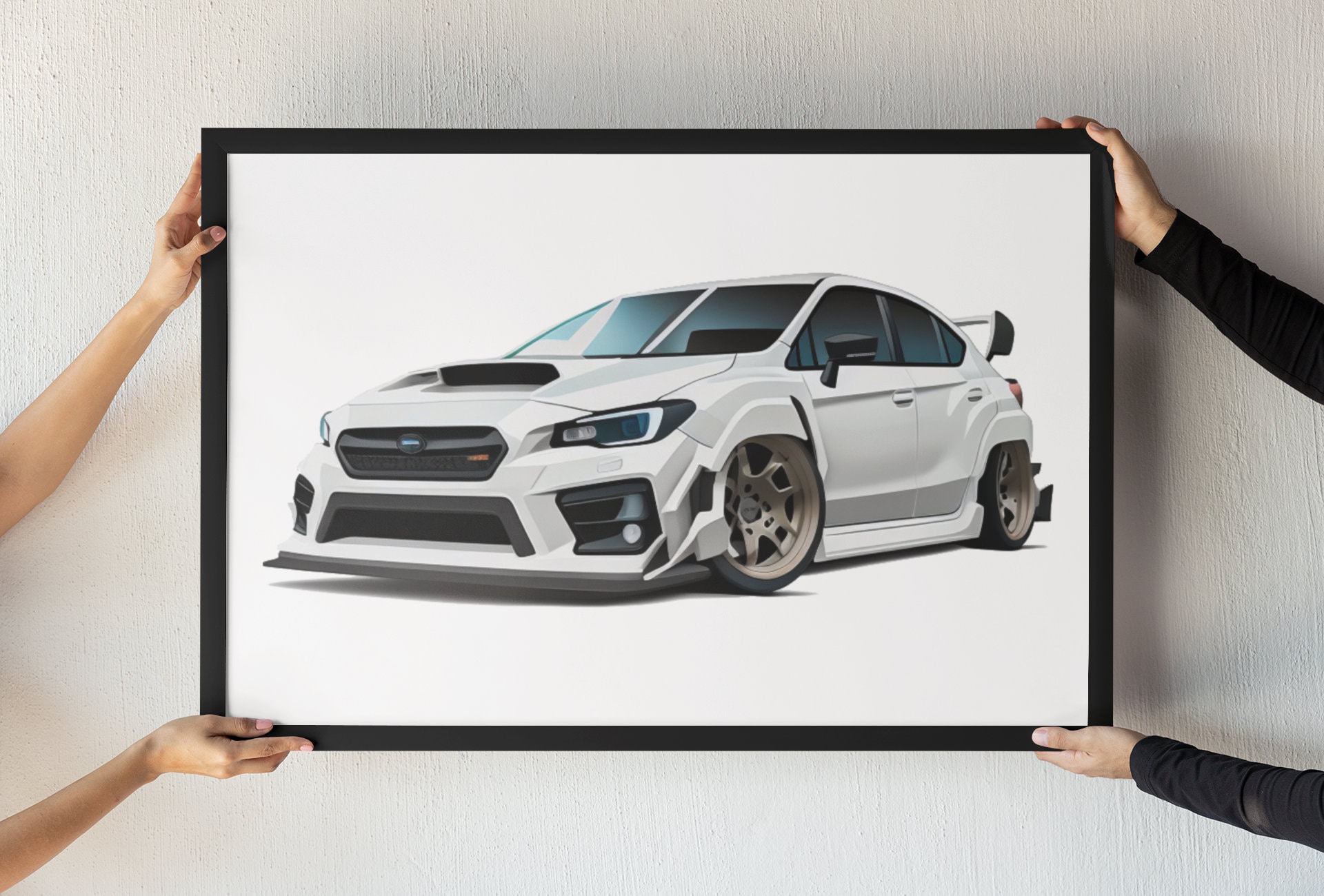 Digital - Subaru WRX Sti Modified Car - Subbie - Etsy
