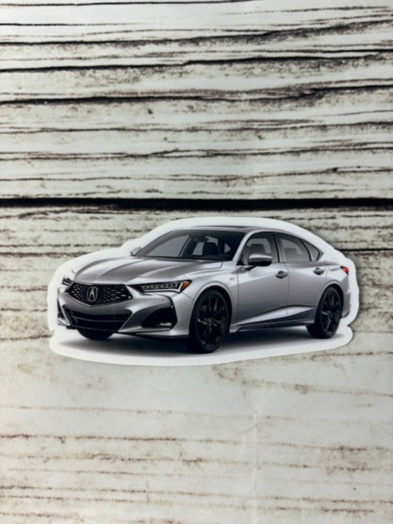 Sticker Acura TLX Sedan - Silver - Etsy