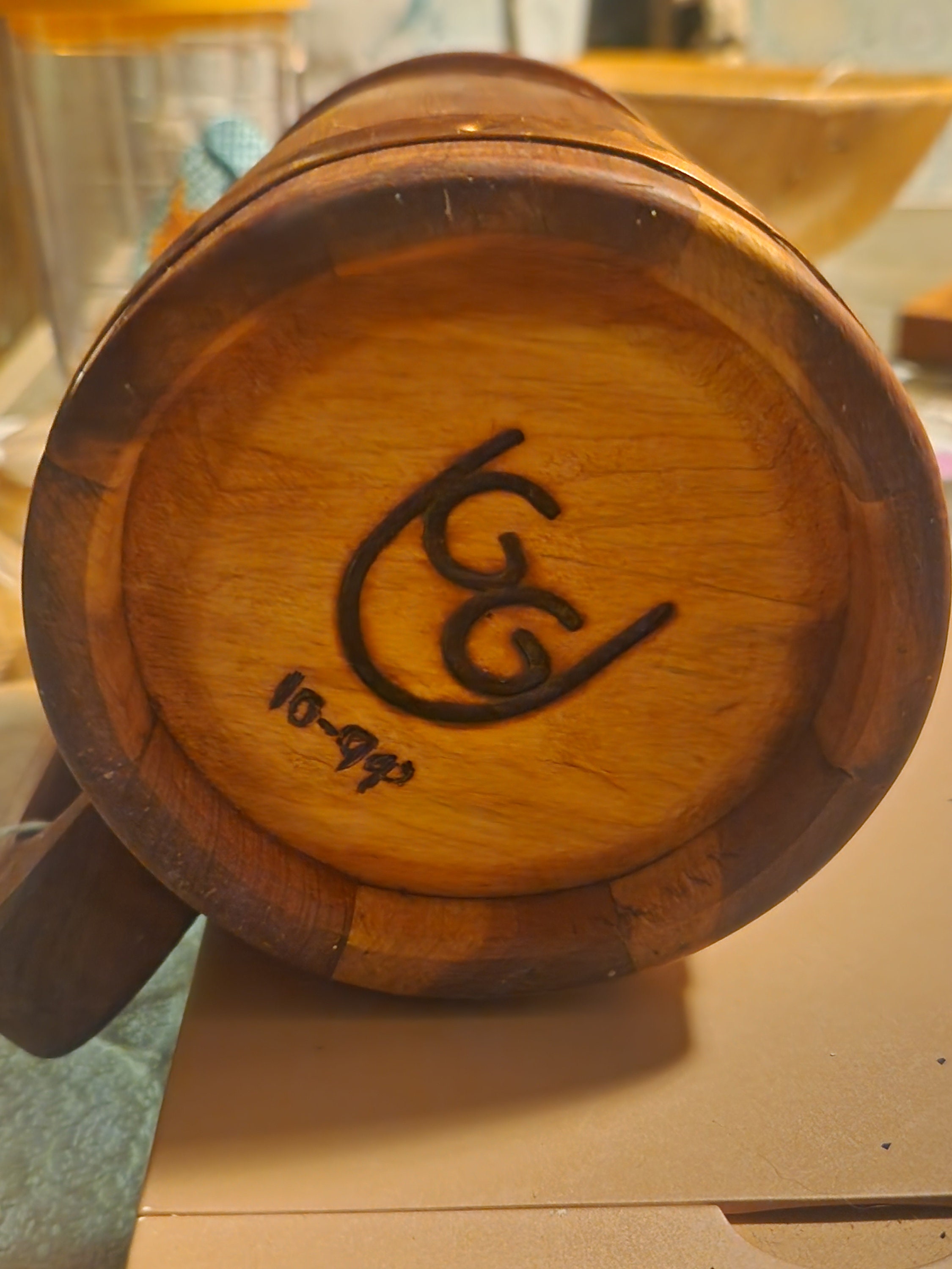 Gorgeous Hand Carved Wooden Beer Stein - Etsy