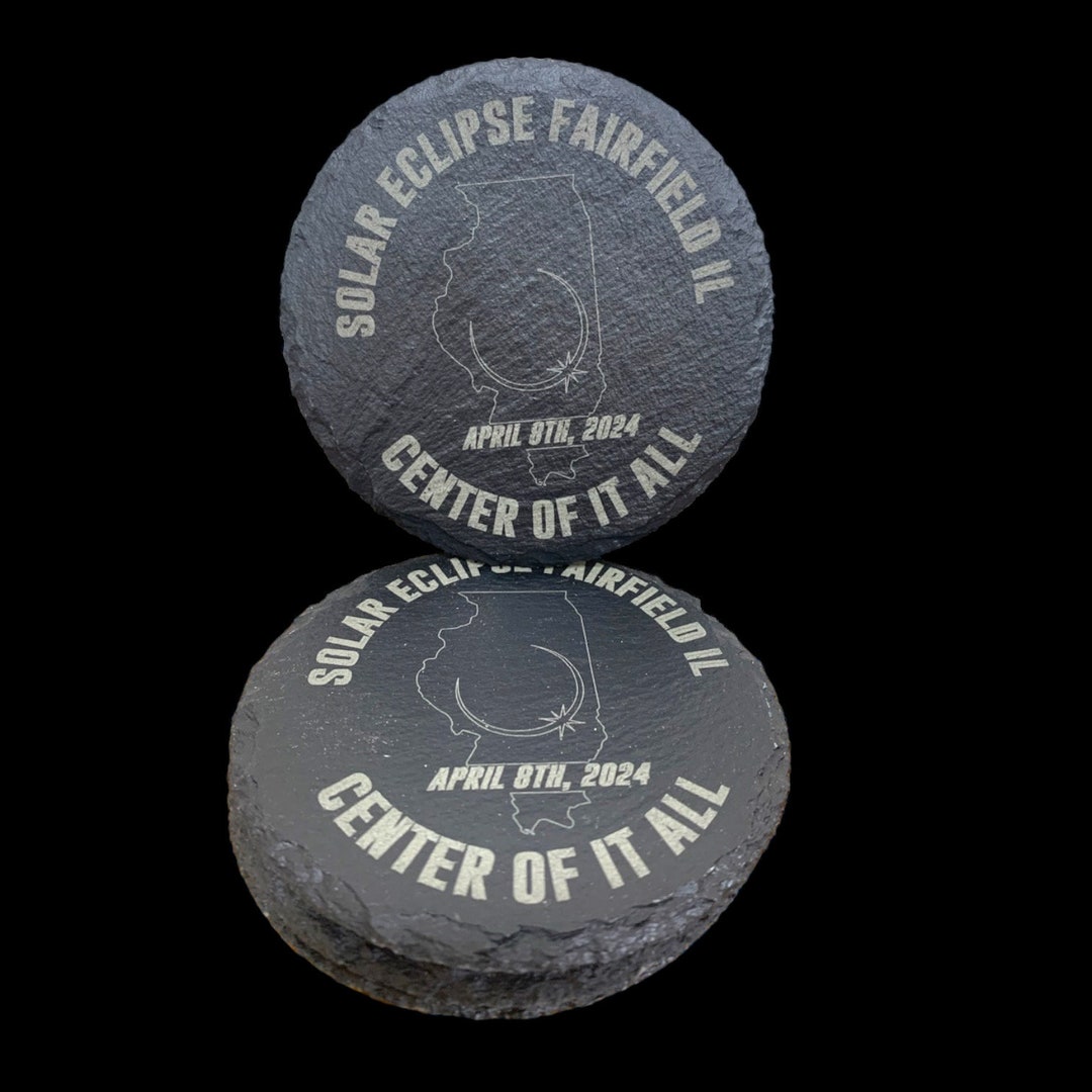 Set of 4 Coasters. 2024 Solar Eclipse Coaster Set. Collectors Item ...