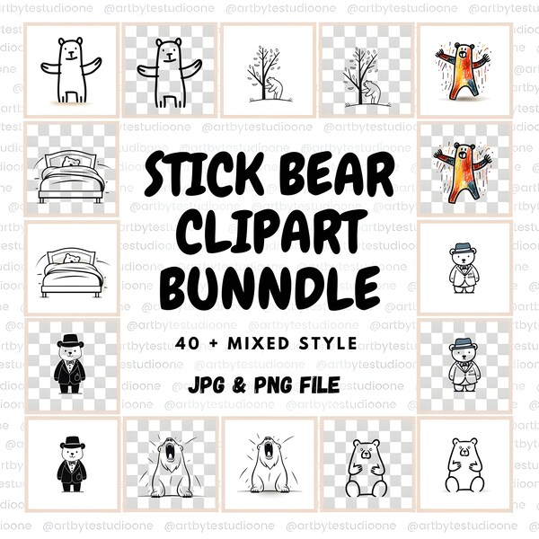Stick Figure Clipart - Etsy UK