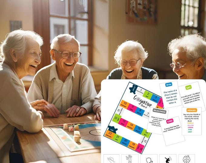 Cognitive Board Game, Dementia Games, Ice Breaker Game, Memory Care ...