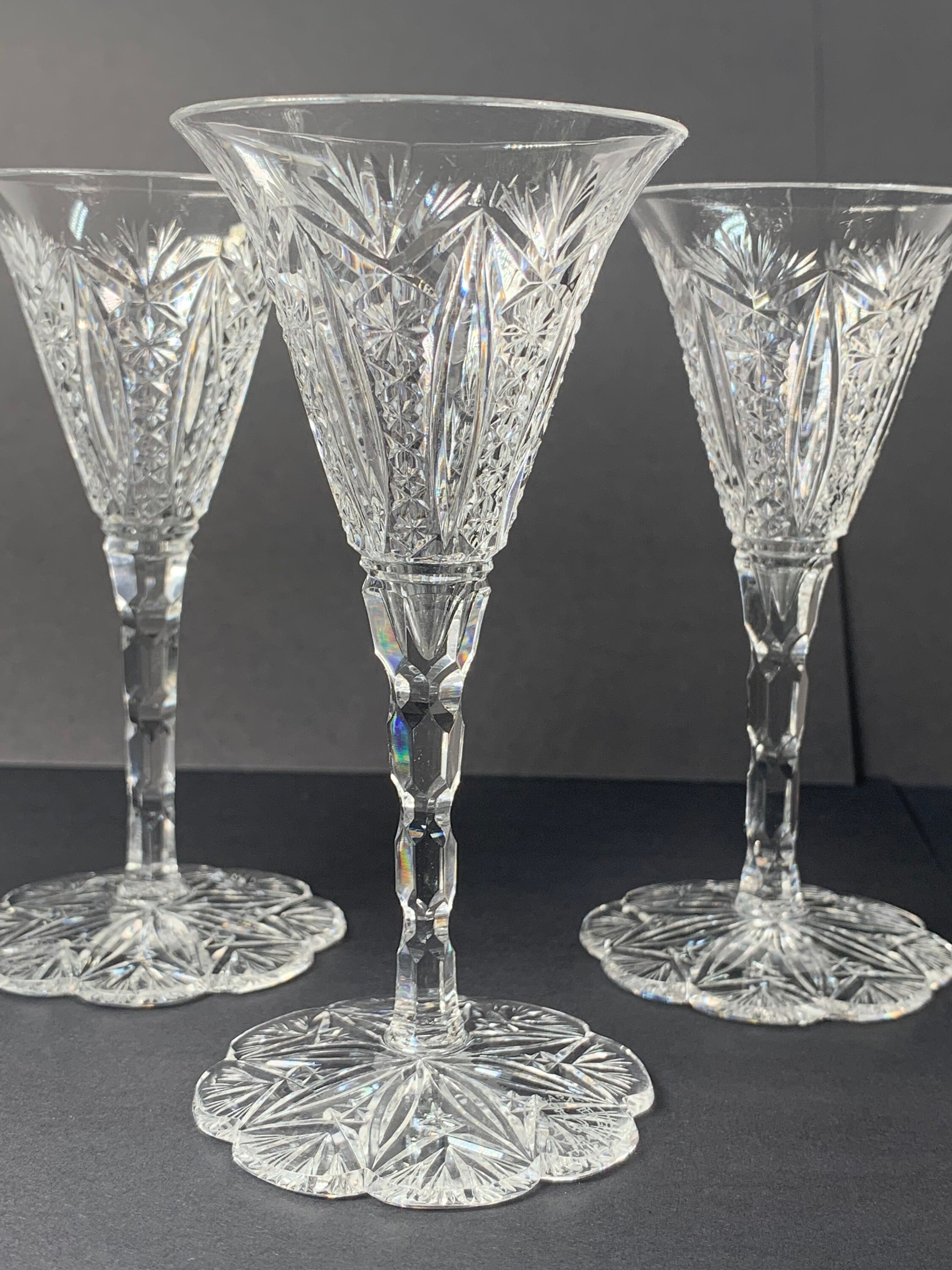 Baccarat Set of 6 Cordial/aperitif Glasses Conde by Baccarat Pattern ...