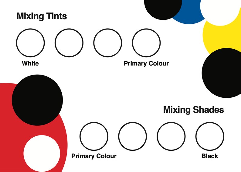 Color Theory Activity Sheets and Parent Handbook for Kids|digital ...