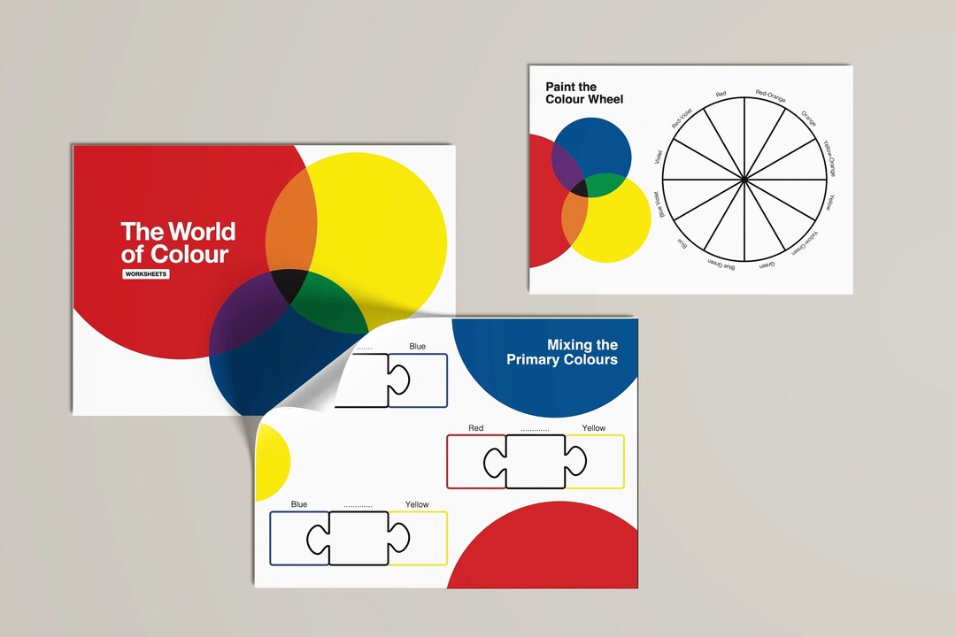 Color Theory Activity Sheets and Parent Handbook for Kids|digital ...