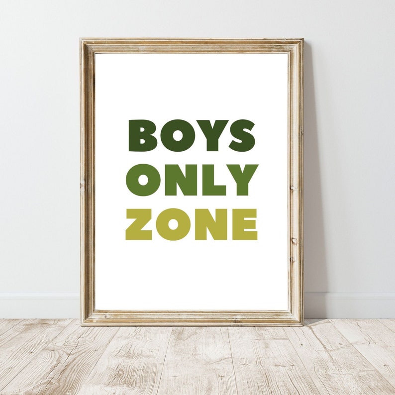 Printable Boys Only Sign, Boy Nursery Decor, Kids Room Wall Art, Quote ...