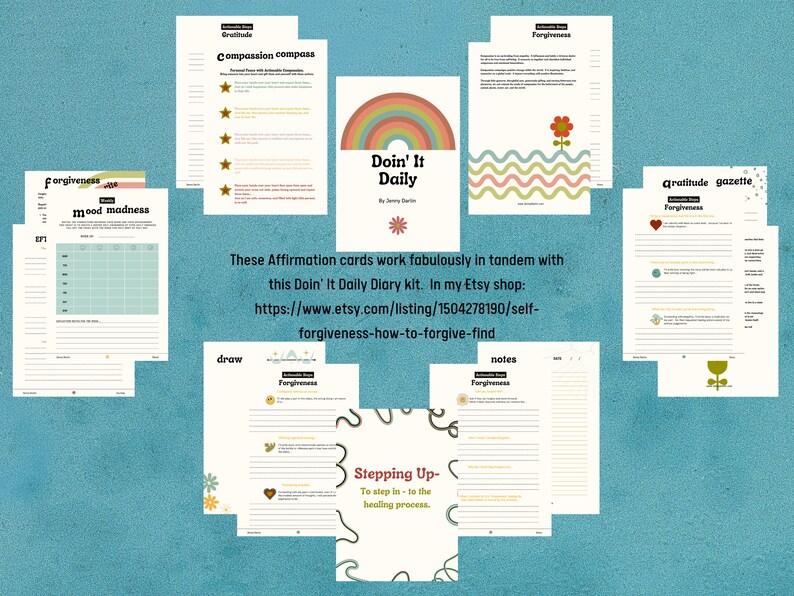 Forgiveness Cards, Gratitude, Affirmation, Printable, Healing, Love ...