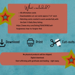 Forgiveness Cards, Gratitude, Affirmation, Printable, Healing, Love ...