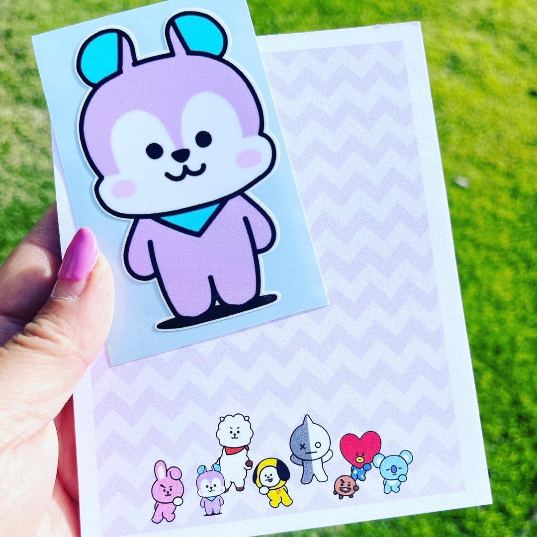 BT21 Notepad With Mang UV Coated Vinyl Decal - Etsy