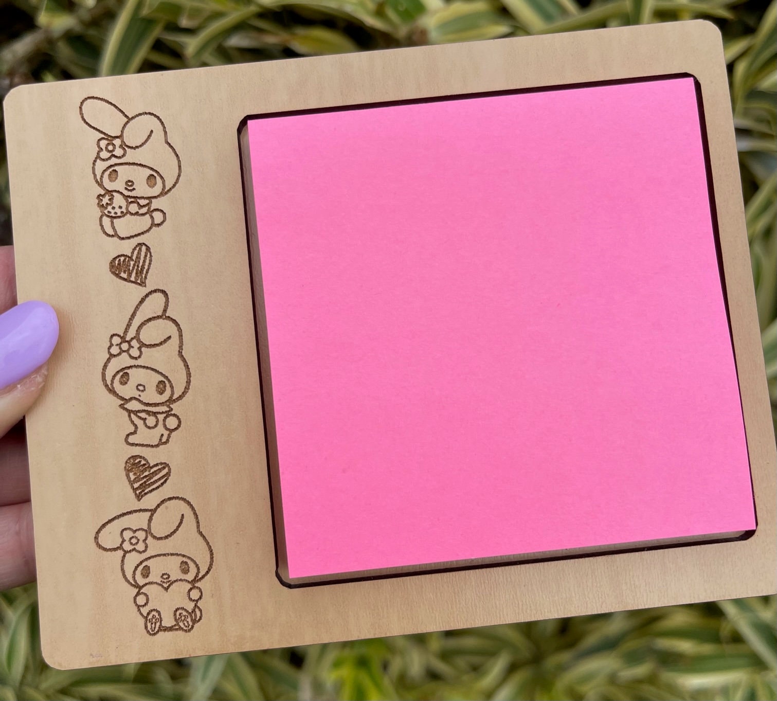 New Laser Engraved My Melody Post-it Holder - Etsy