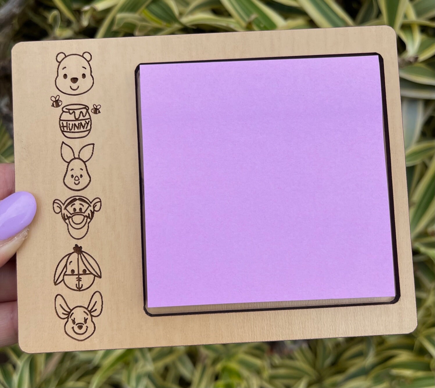 New Laser Engraved Pooh & Friends Post-it Holder - Etsy