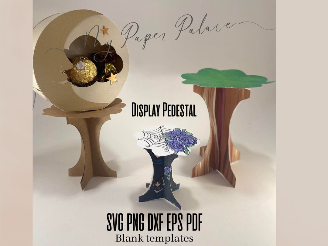 Display Stand Template , Svg Png Dxf Eps Pdf , Cricut Score Lines ...