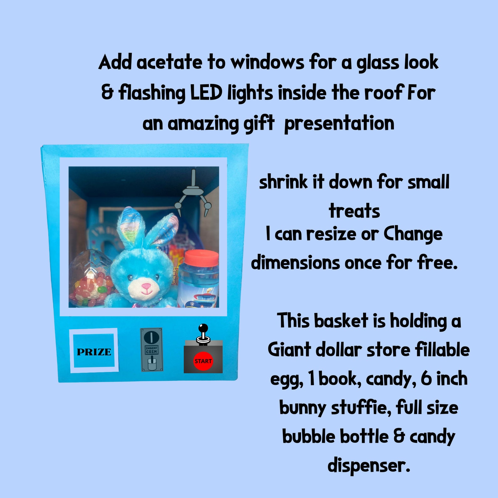 1ft Claw Vending Machine Easter Basket Svg Dxf Bundle, Party Favor Box ...