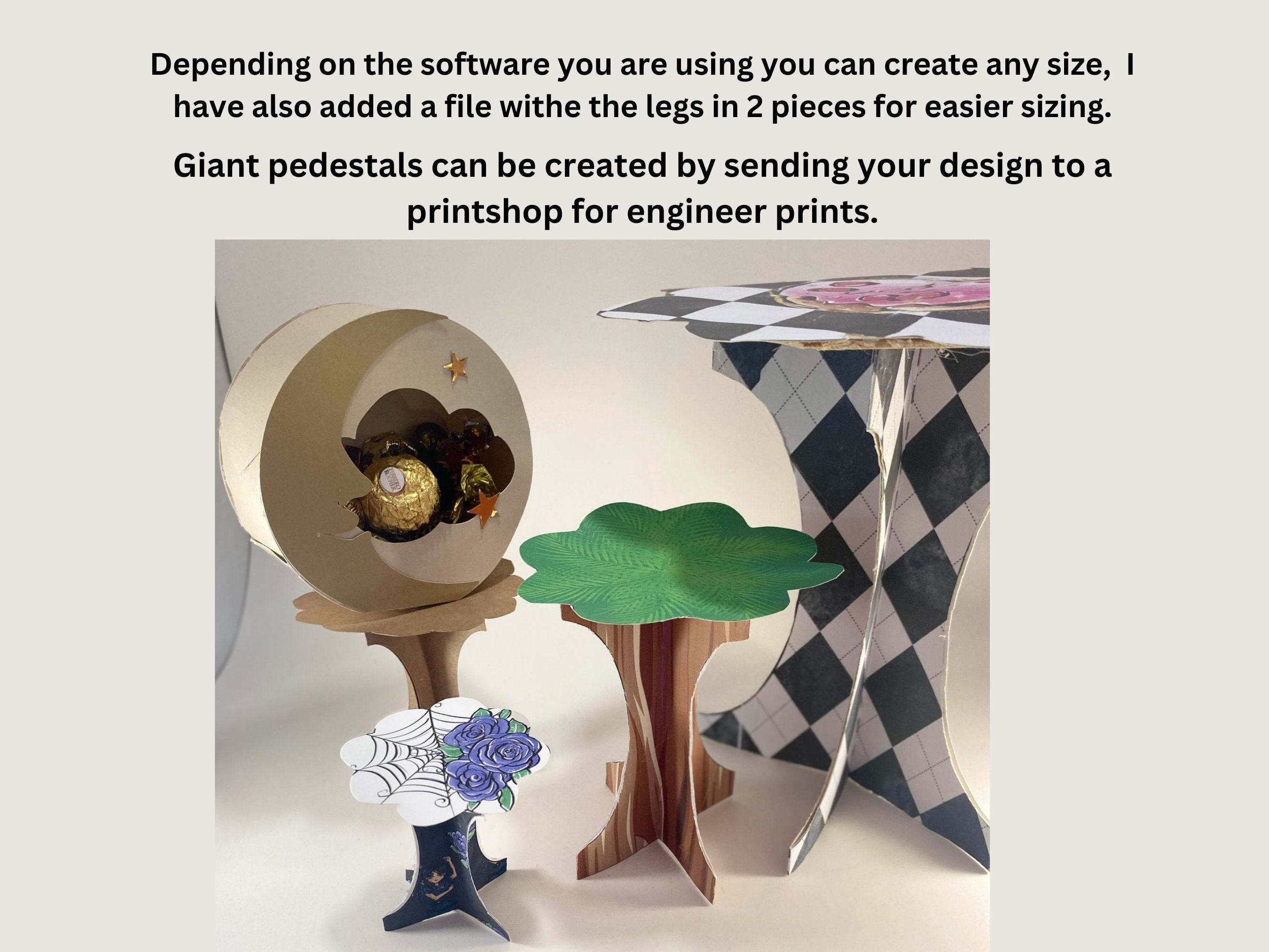 Blank Display Stand Template , Svg Png Dxf Eps Pdf , Cricut Score Lines ...