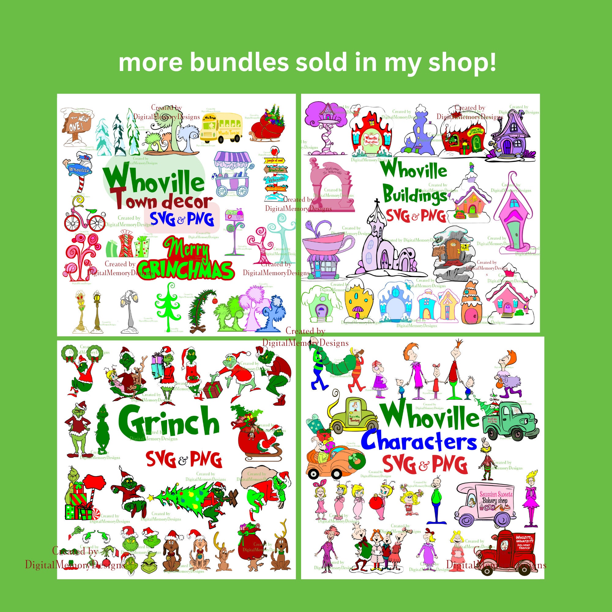 Whimsical Santa Sign Svg Png Bundle, Welcome Sign, Christmas Town ...