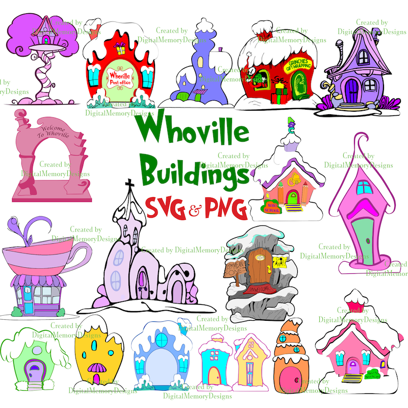 Whoville House Templates - Etsy