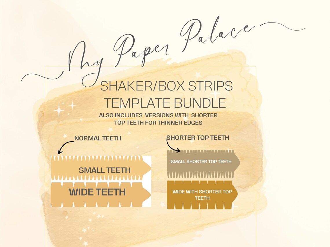 Wide Shaker Layer Strips Box Sides SVG PNG, Shadow Box Component , Deep ...
