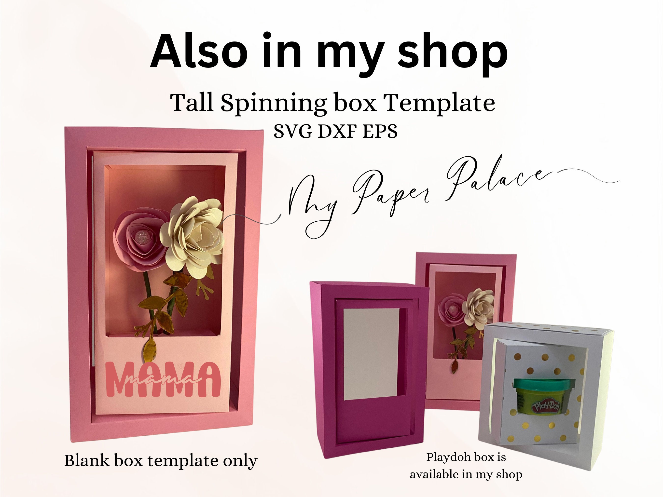 Circle Gift Box Svg Bundle, With Rolled Flowers, Leaves , Butterflies ...