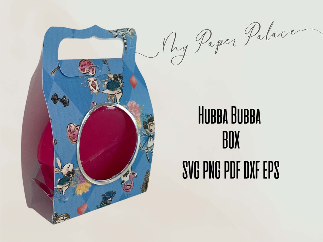 Hubba Bubba Party Favor Svg Dxf Eps Png Pdf Bubble Tape Gum Favor
