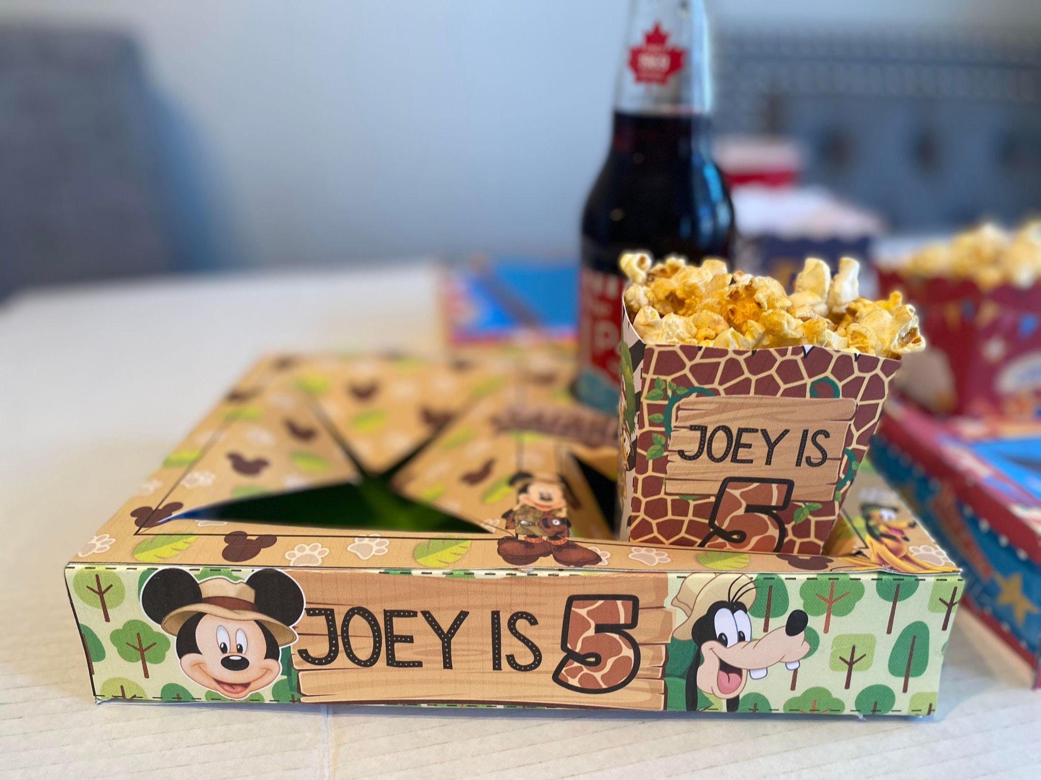 DIY Movie Tray Template SVG Png Dxf Canva Party Favor Movie - Etsy