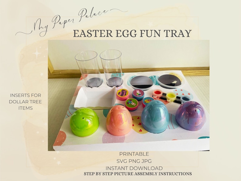 Easter Activity Tray Easter Egg Coloring Station Svg - Etsy