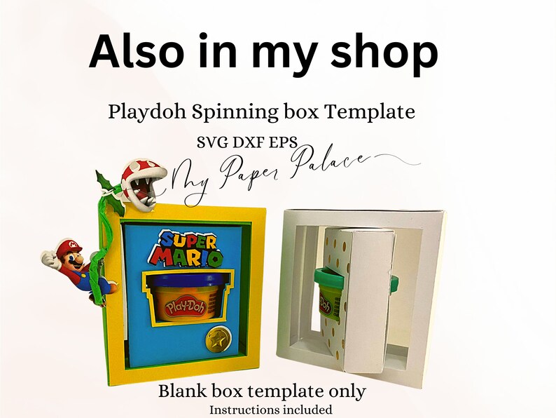 Printable 3d Birthday Card , Tall Spinning Box Template Svg Dxf Eps ...