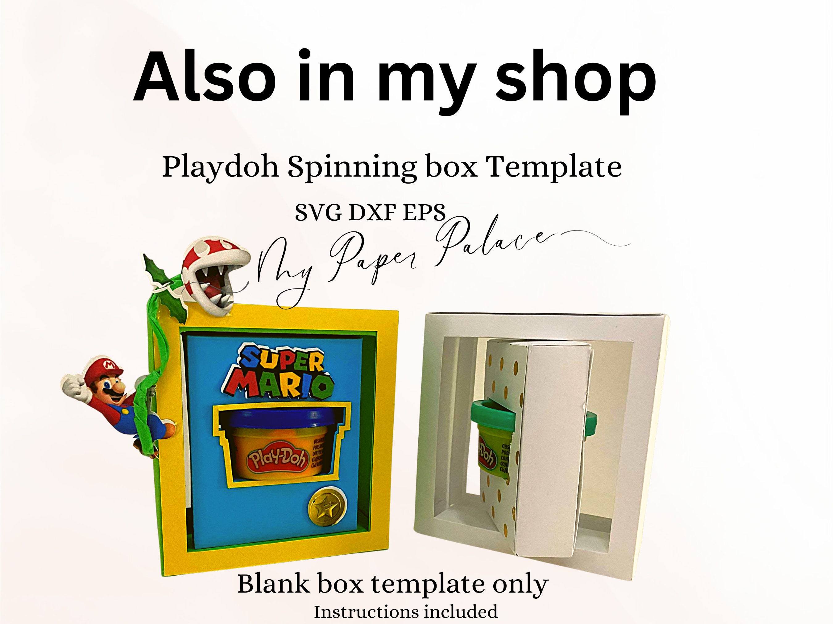 Printable 3d Birthday Card , Tall Spinning Box Template Svg Dxf Eps ...