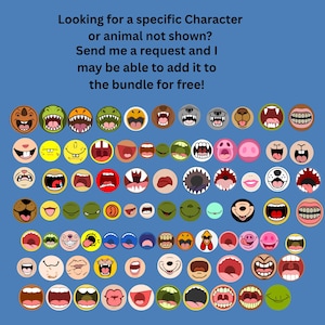 Big Mouth Mug Bottom Templates Face Sublimation Mugs Cartoon Characters ...