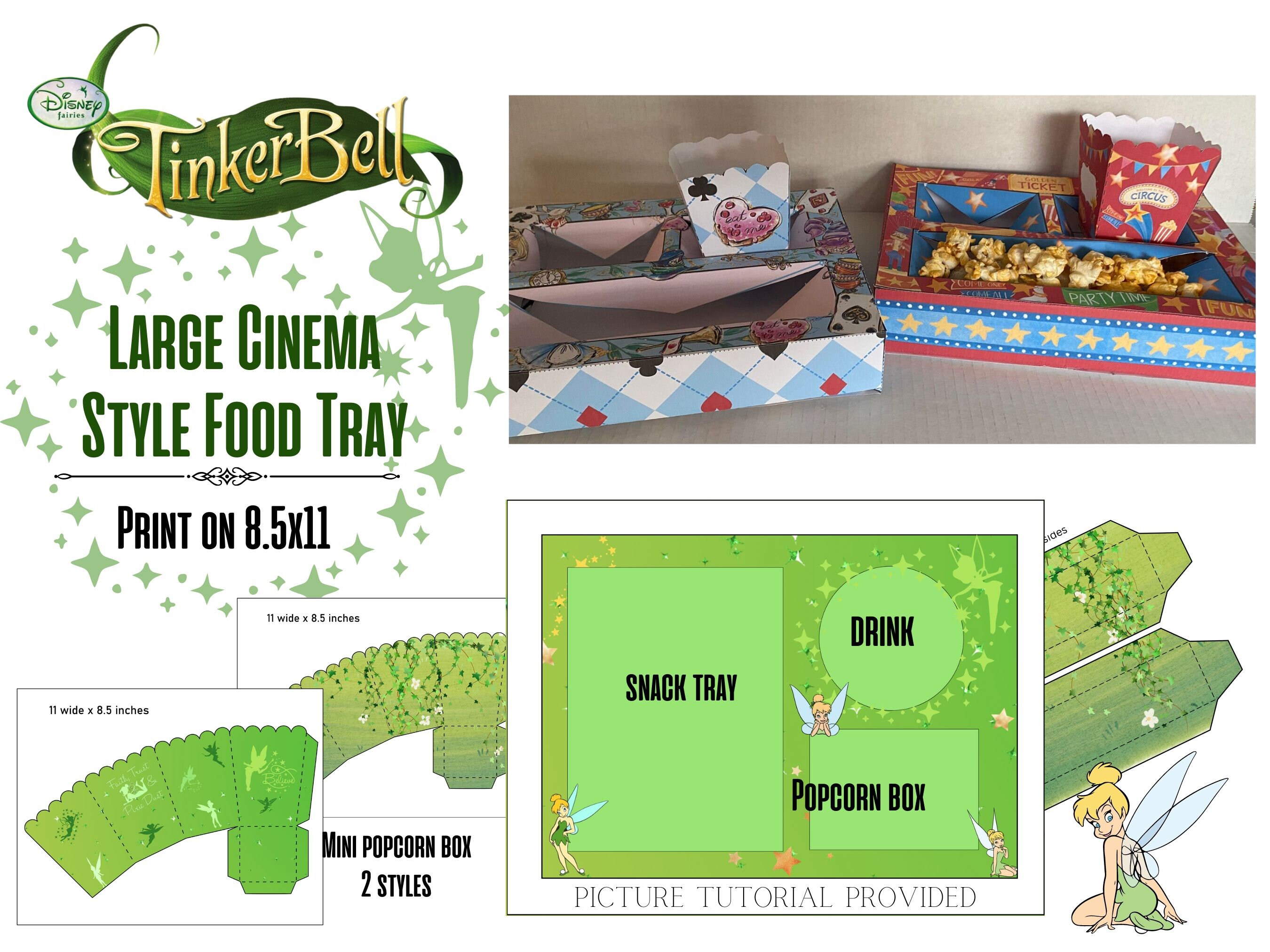 Fairy Movie Tray Pdf , Printable Party Favor Movie Box Template Bundle ...
