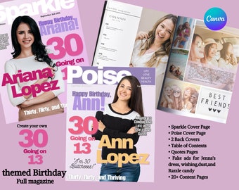 13 Going on 30 Custom Poise Magazine Cover - Etsy