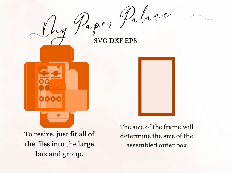 Printable 3d Birthday Card , Tall Spinning Box Template Svg Dxf Eps ...