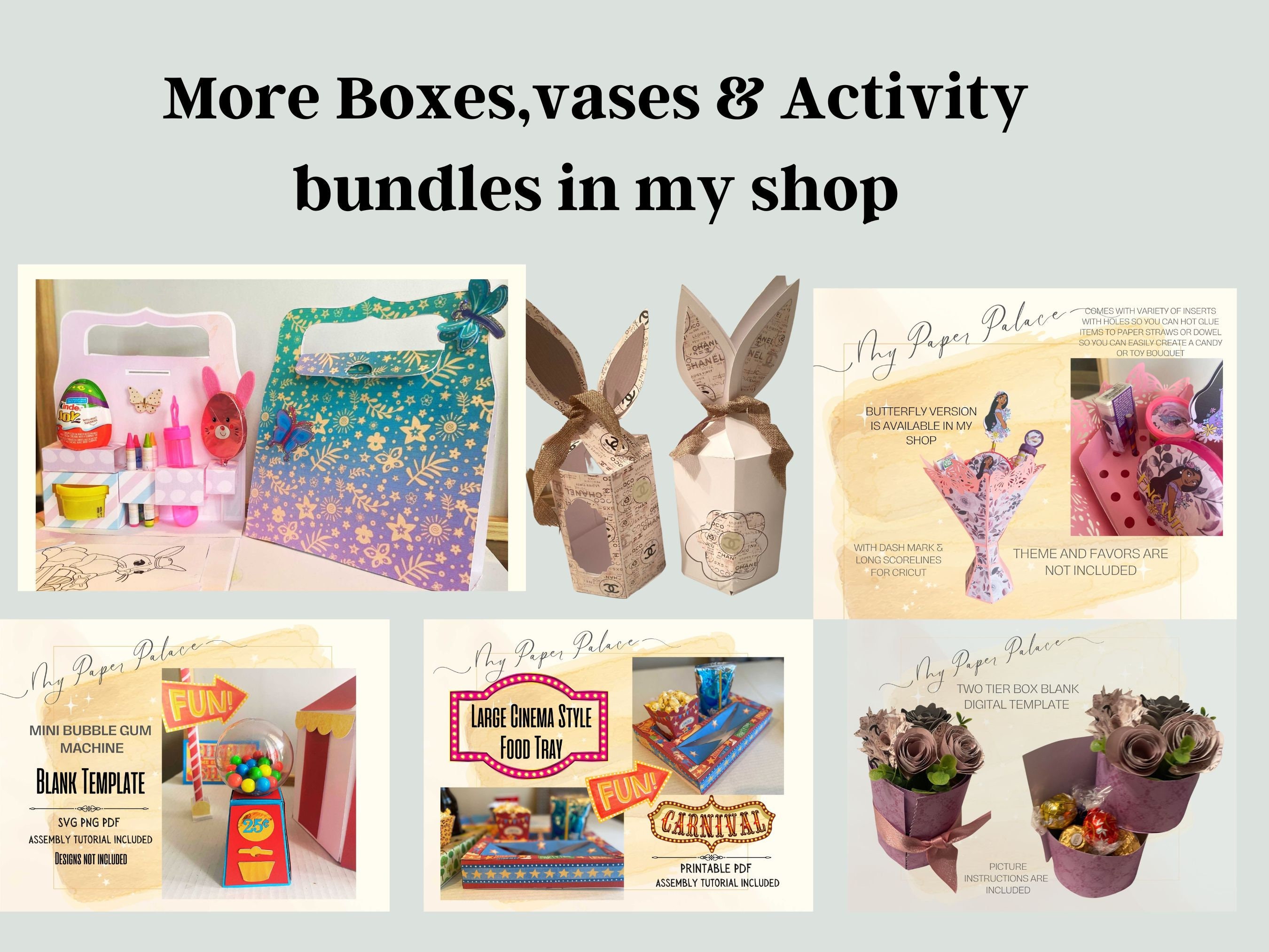 Crayon Activity Box Template Kinder Egg Holder Bubble Tube - Etsy