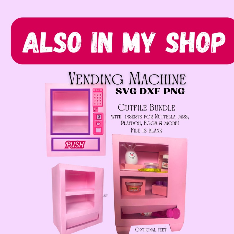 Claw Vending Machine Easter Basket Svg Dxf Bundle, Party Favor Box ...