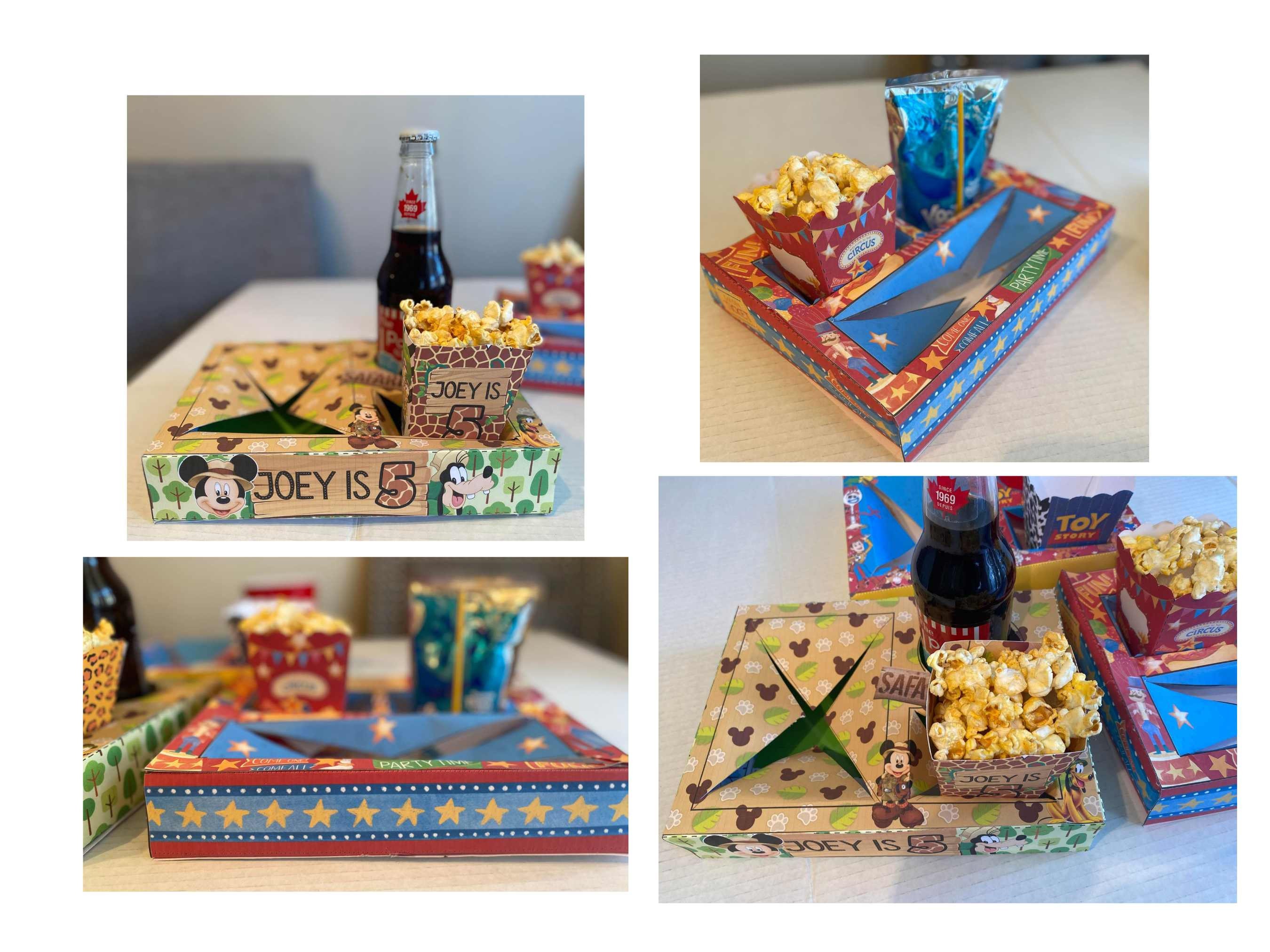 Printable Circus Concession Stand Box, Carnival Party Popcorn Tray ...