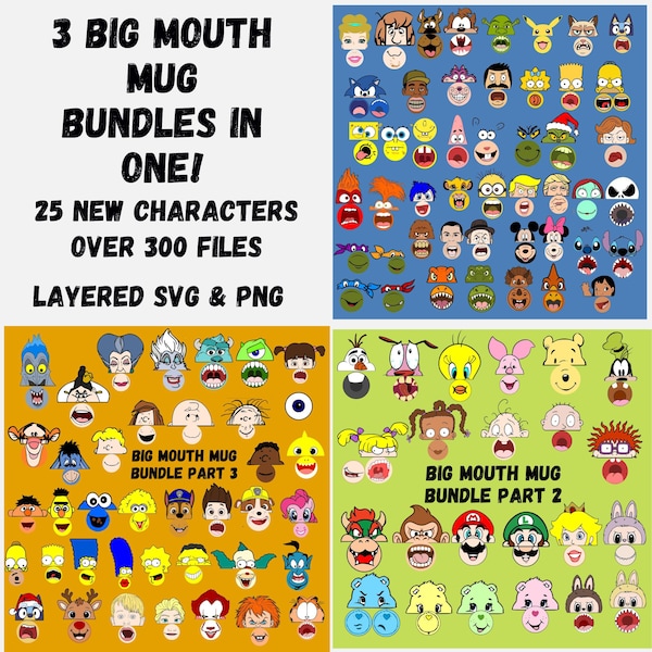 Mug Designs Cartoons - Etsy