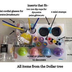 Easter Activity Tray , Easter Egg Coloring Station, Svg Template Bundle ...