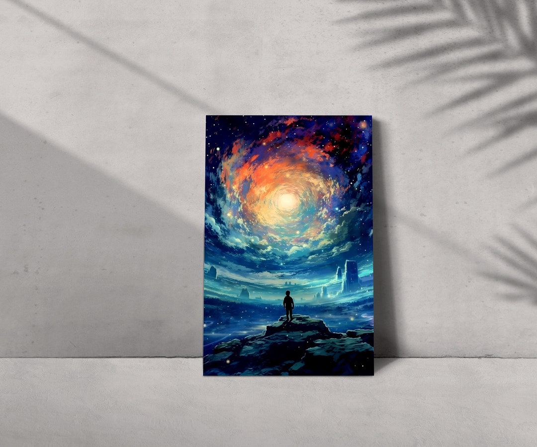 Milky Way, Star Gazer, Night Sky, Space Painting, Canvas Wall Art - Etsy