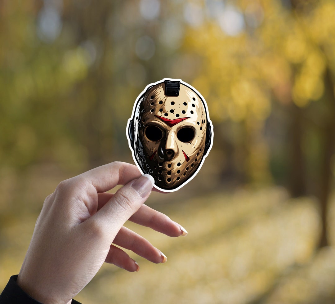 Spooky Jason & Friday the 13th STICKER, Kiss-cut Decal, Chilling ...